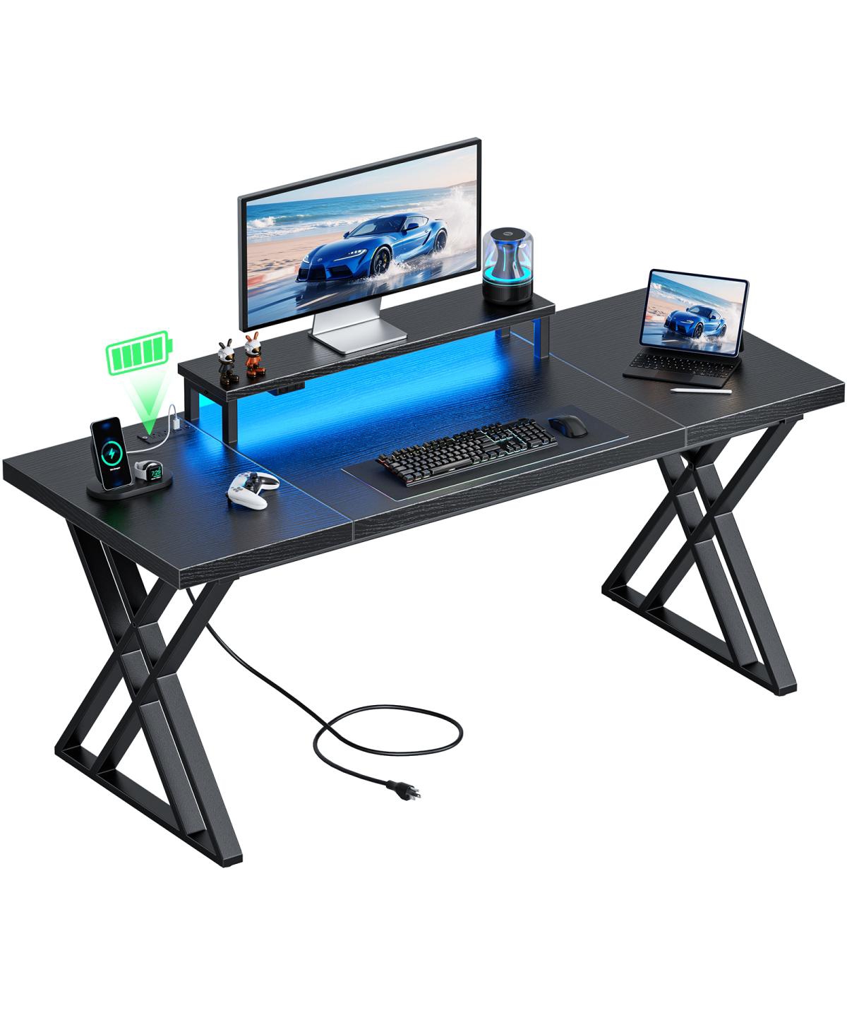Click here for Streamdale Furniture Gaming Desk with Usb Charging... prices