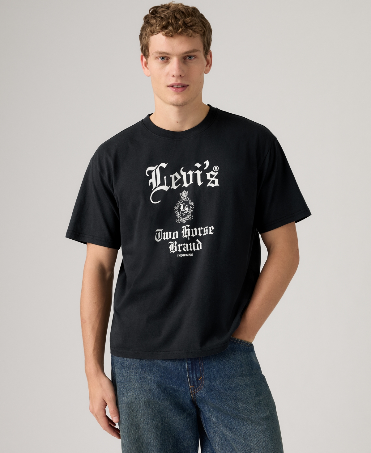 Click here for Levis Mens Boxy Crewneck T-Shirt - Black prices