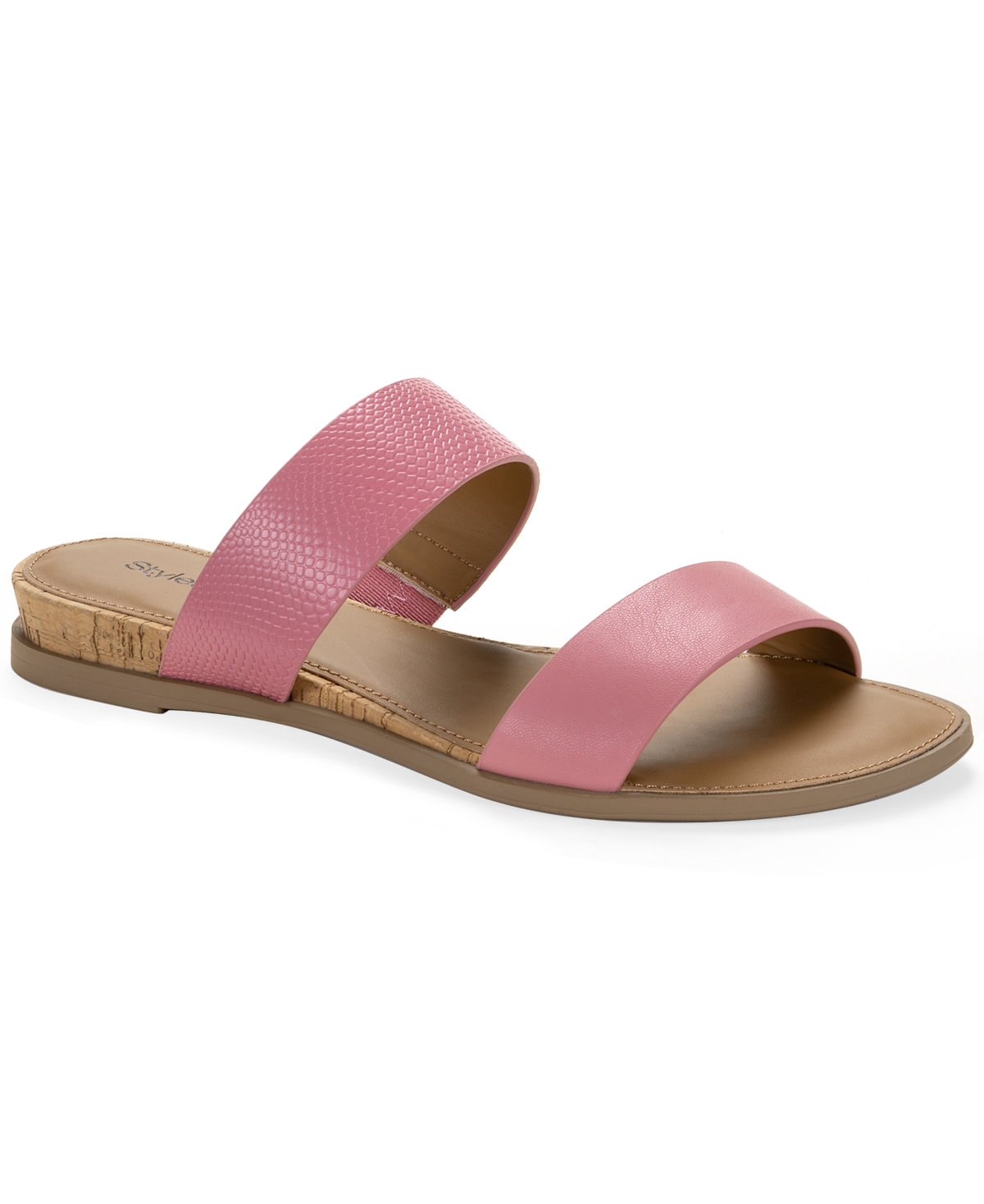 Style & Co Womens Elliee Flat Sandals  Exclusively at Macys - Rose