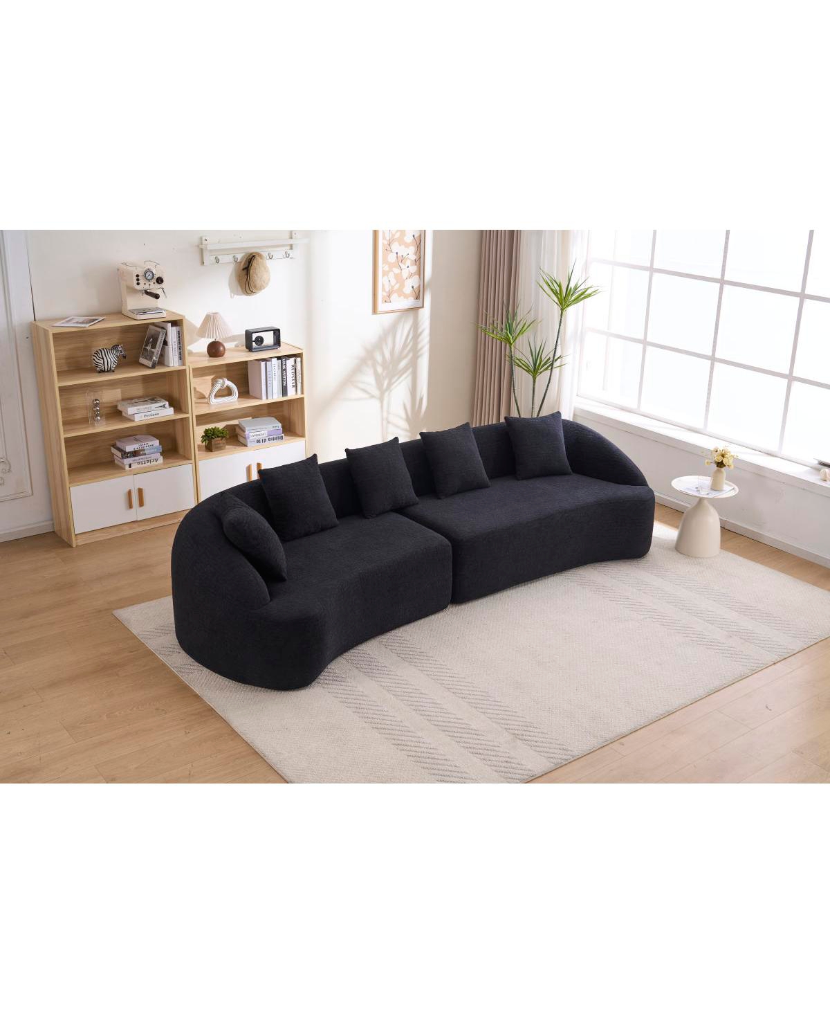 Click here for Streamdale Furniture Compression Sponge Sofa Black... prices