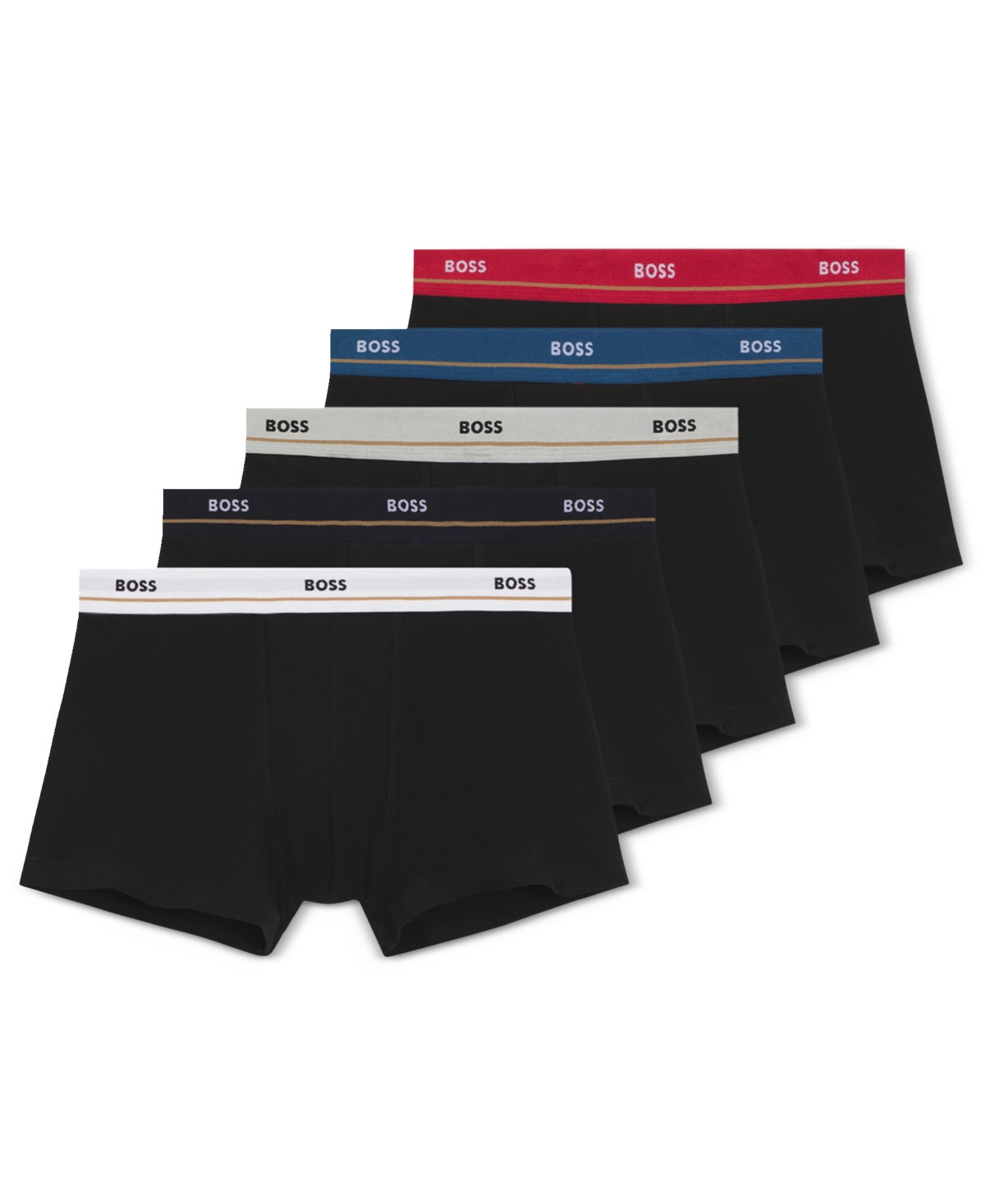 Click here for Hugo Boss Mens Essential Trunks Underwear  5-Pack... prices