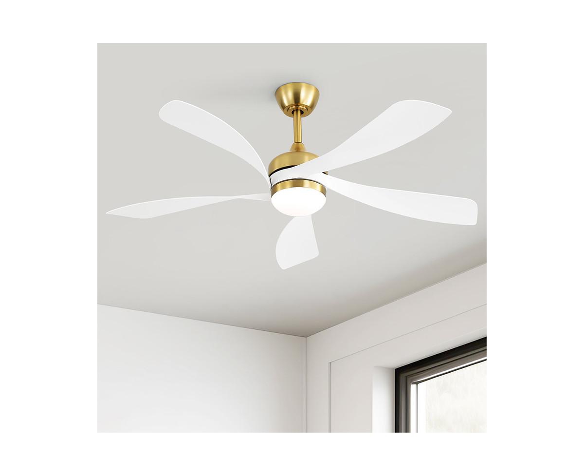 Click here for Sofucor 52-inch Modern Gold 5-Blade Ceiling Fan wi... prices