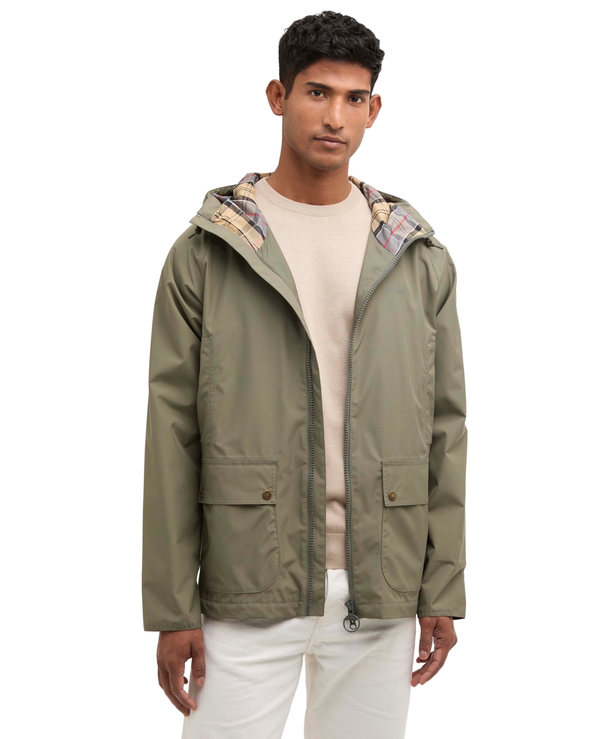 Click here for Barbour Mens Domus Waterproof Hooded Jacket - Dust... prices
