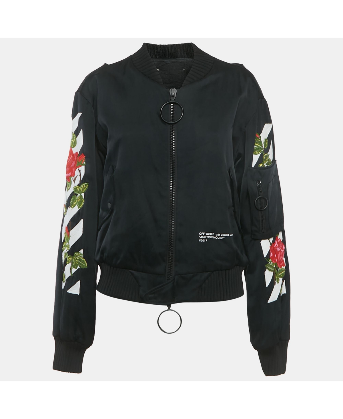 Click here for Pre-Owned Off-White Womens Black Rose And Arrow Em... prices