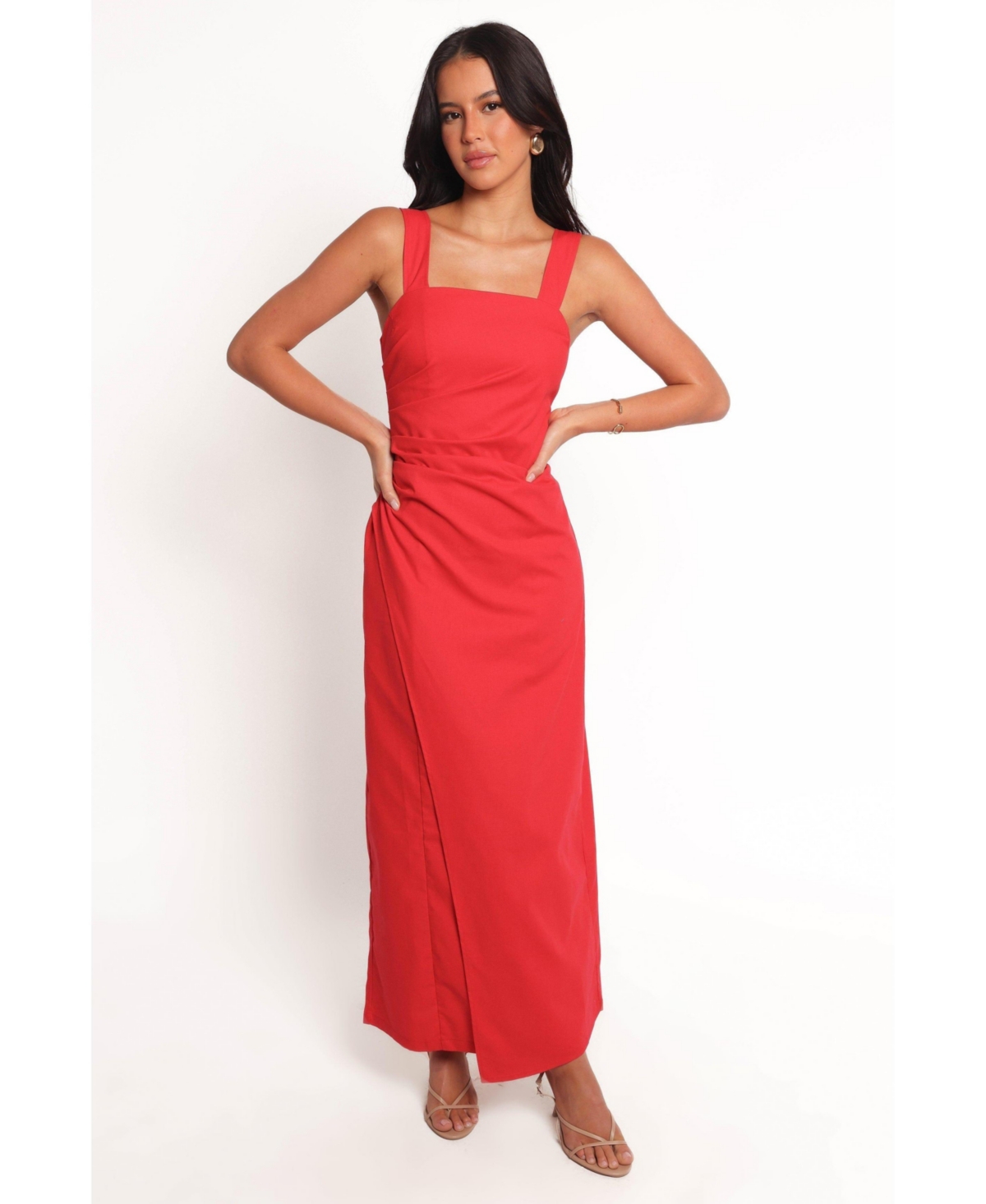 Click here for Petal and Pup Womens Caterina Maxi Dress - Red prices