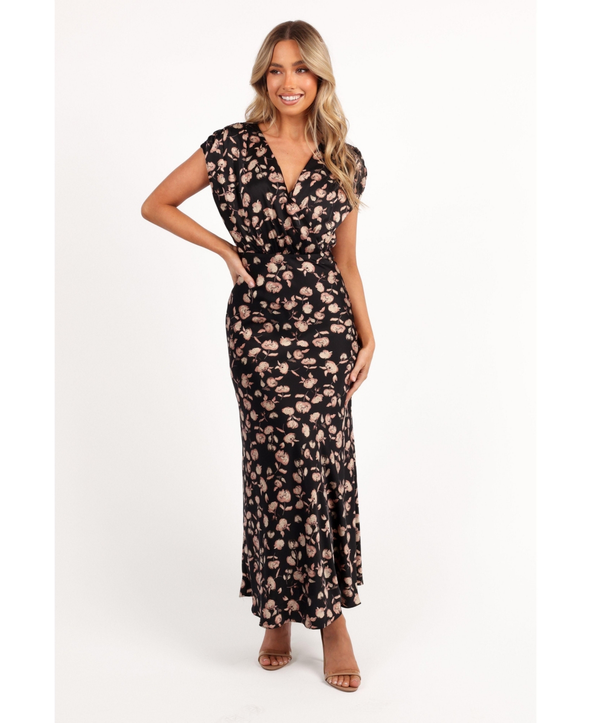 Click here for Petal and Pup Womens Amarlee Maxi Dress - Black fl... prices