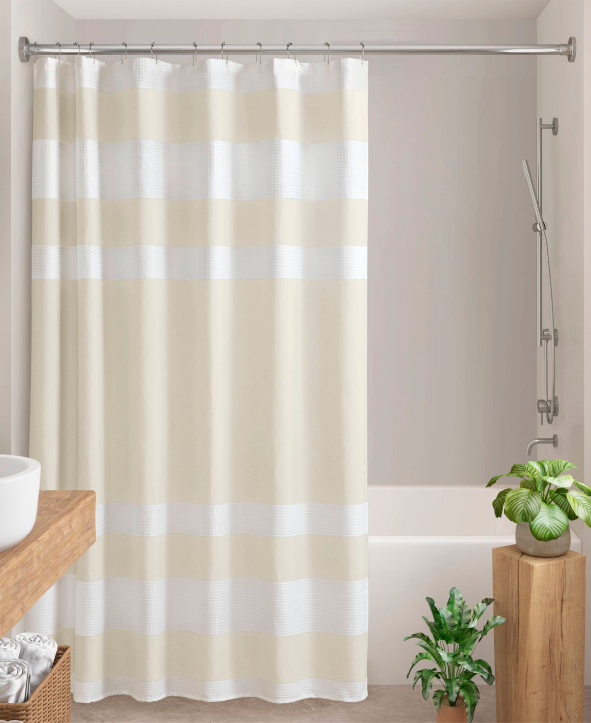 Click here for Madison Park Spa Waffle 3M-Scotchgard Shower Curta... prices