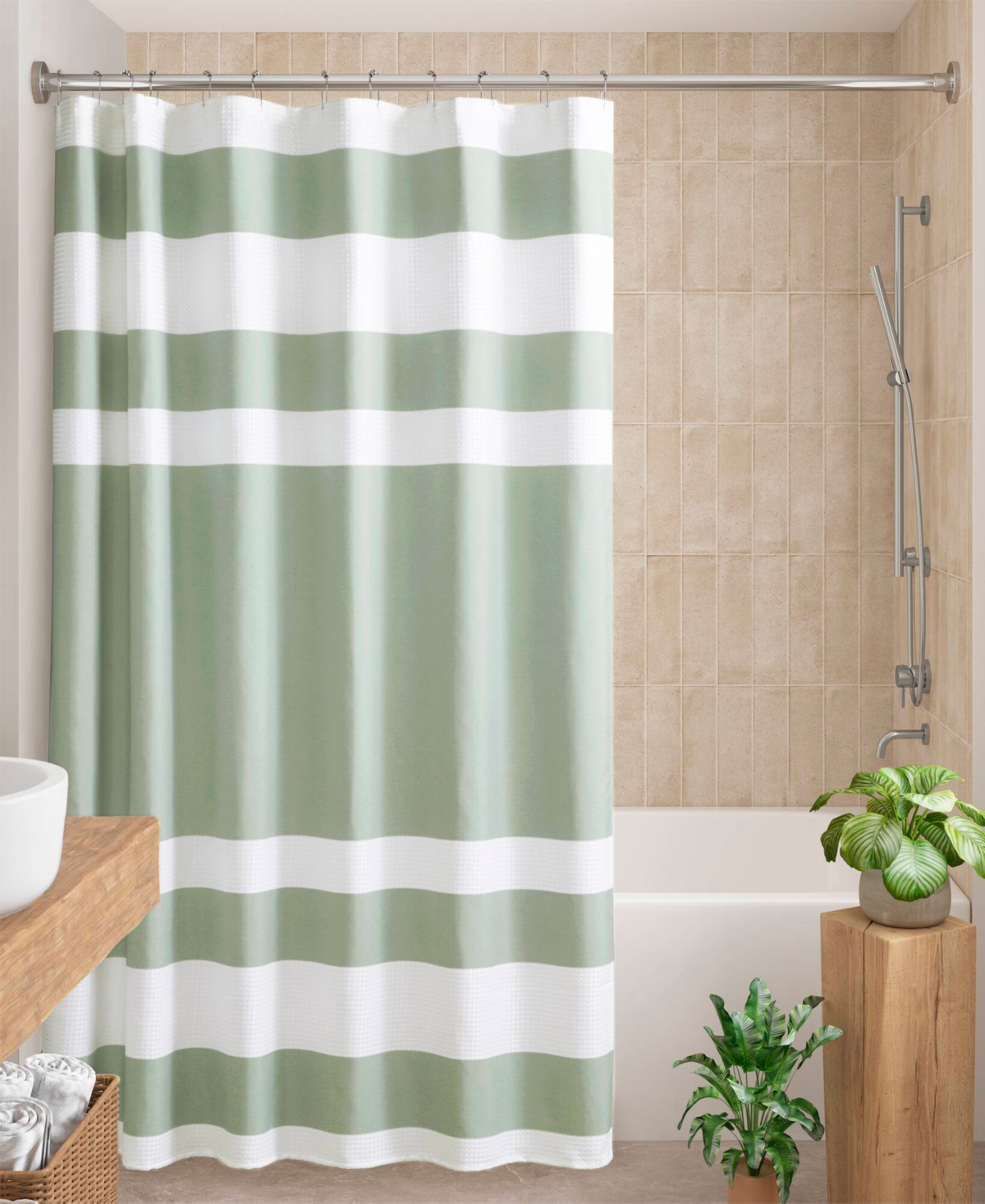 Click here for Madison Park Spa Waffle 3M-Scotchgard Shower Curta... prices