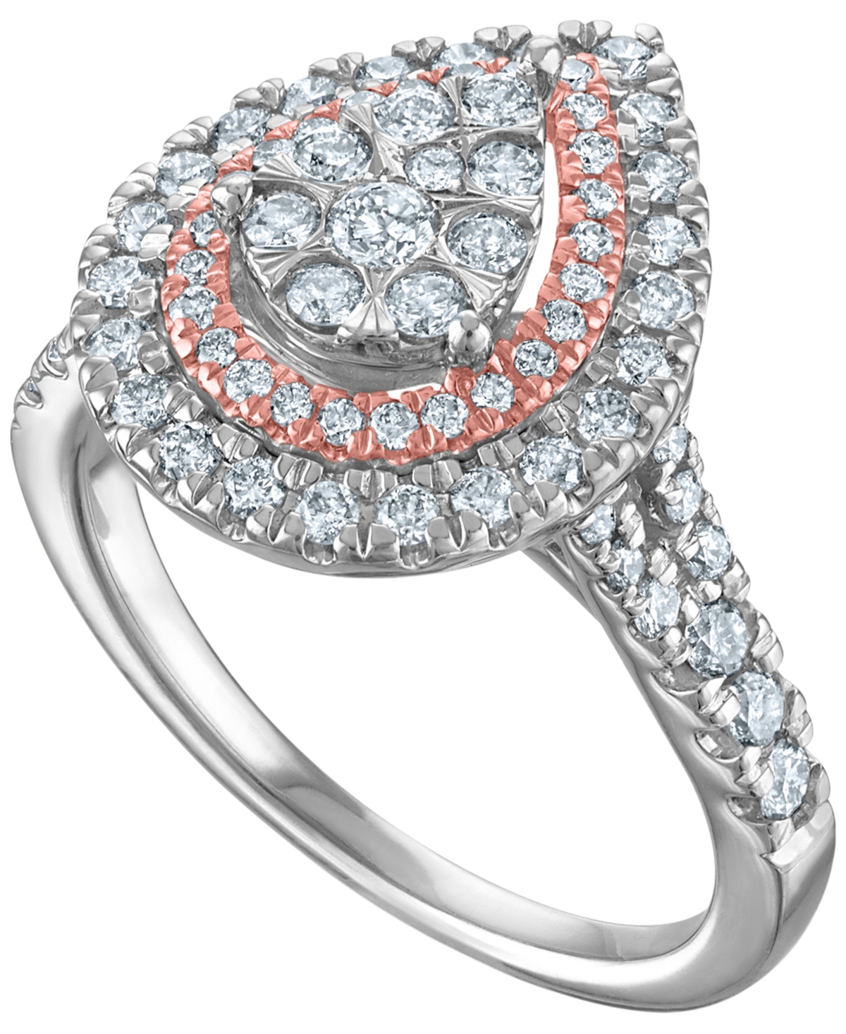 Click here for Macys Diamond (1 ct. t.w.) Bridal Ring in 14k Two-... prices