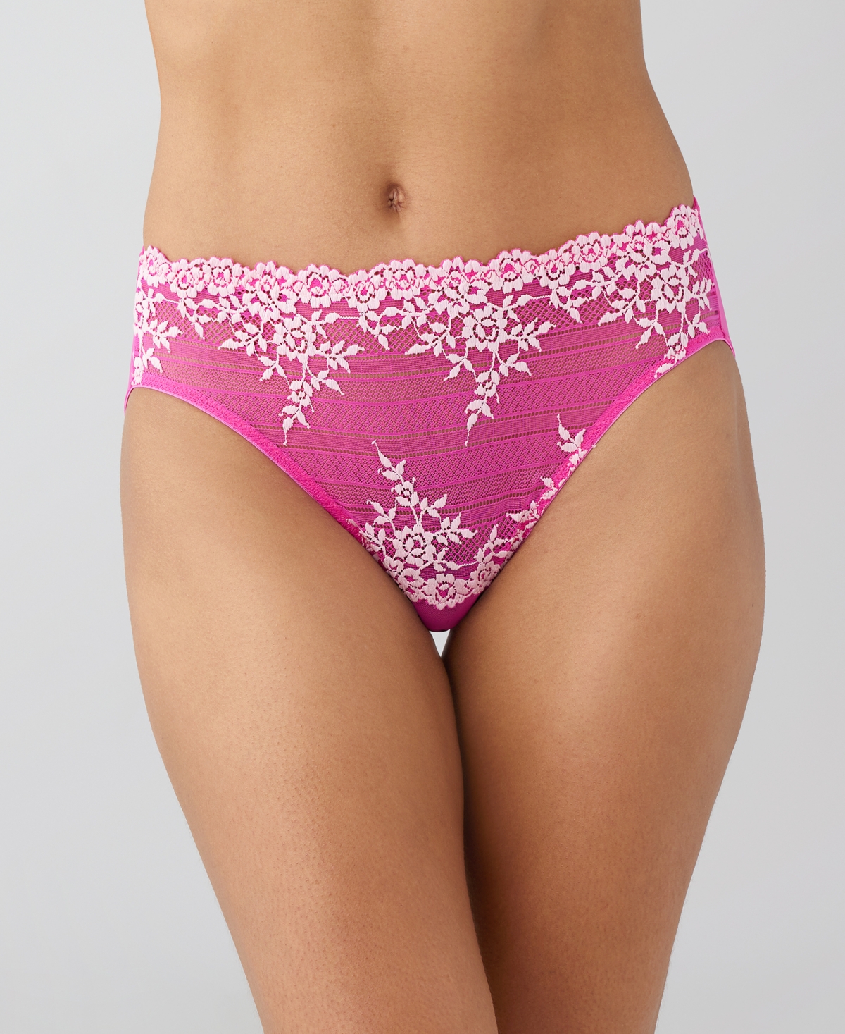 Click here for Wacoal Womens Embrace Lace Hi Cut Embroidered Brie... prices