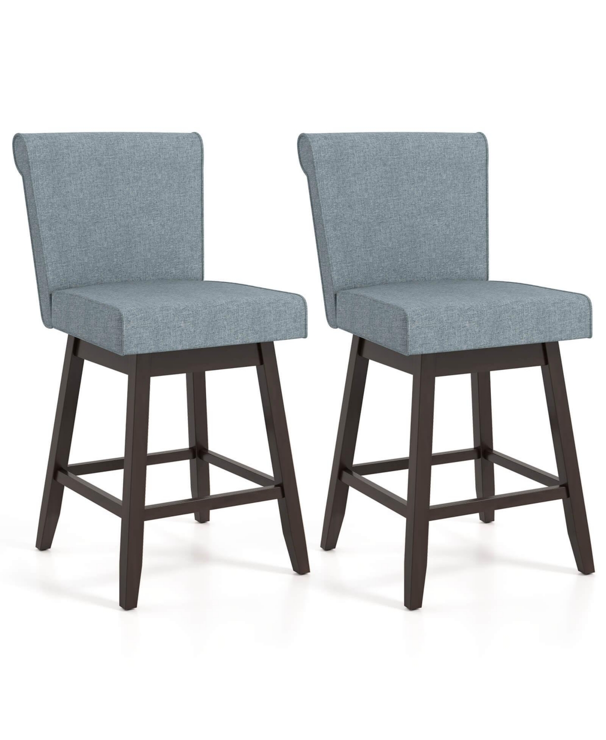 Click here for Costway 27" Swivel Bar Stools with Rubber Woo... prices
