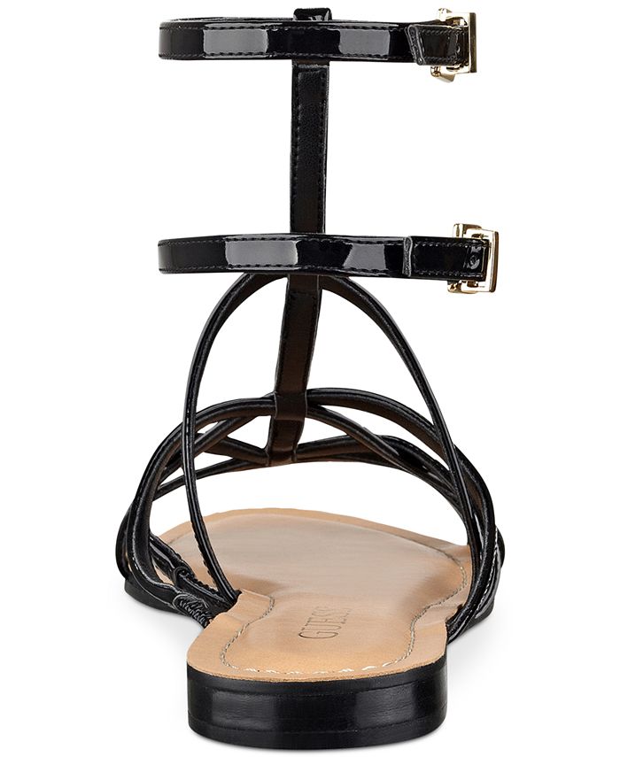 GUESS Women's Mannie Strappy Flat Sandals - Macy's