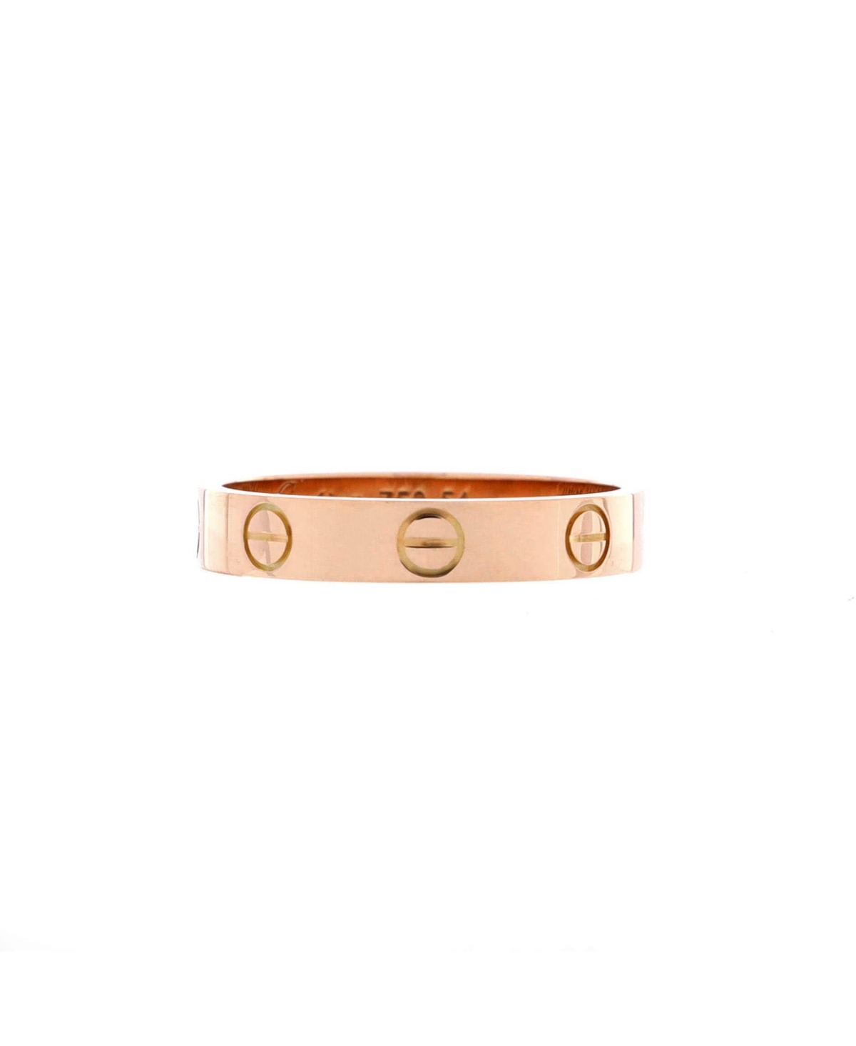 Click here for Pre-Owned Cartier Love Wedding Band Ring - 18k ros... prices