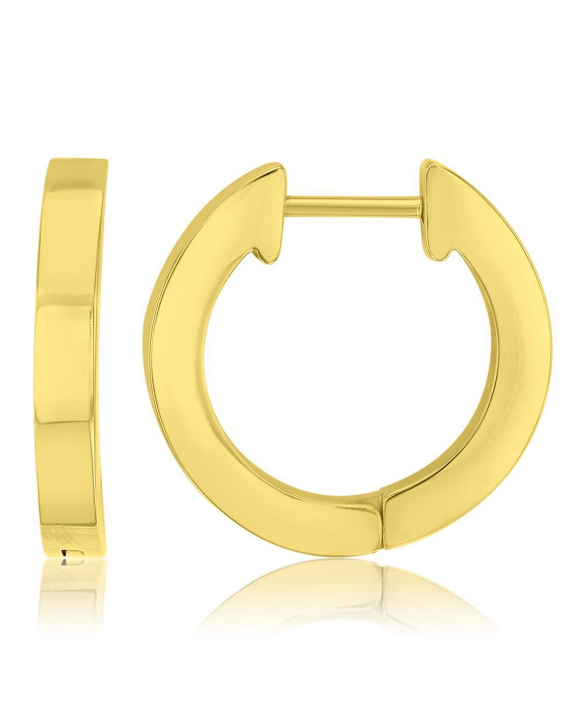 Click here for Roxy Waterproof Platinum 18mm Huggie Earrings - Ye... prices