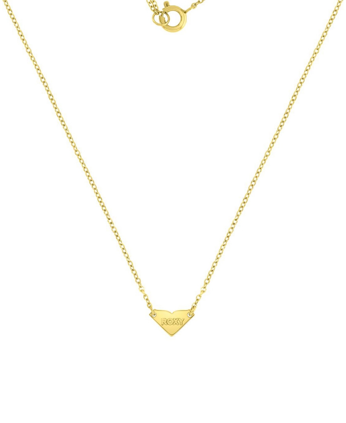 Click here for Roxy Waterproof Yellow Heart 16+1+1 Necklace - Yel... prices