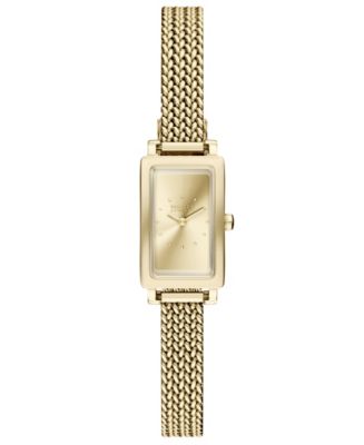 Skagen Women's Hagen Micro Quartz Two-Hand Gold Stainless Steel Watch ...