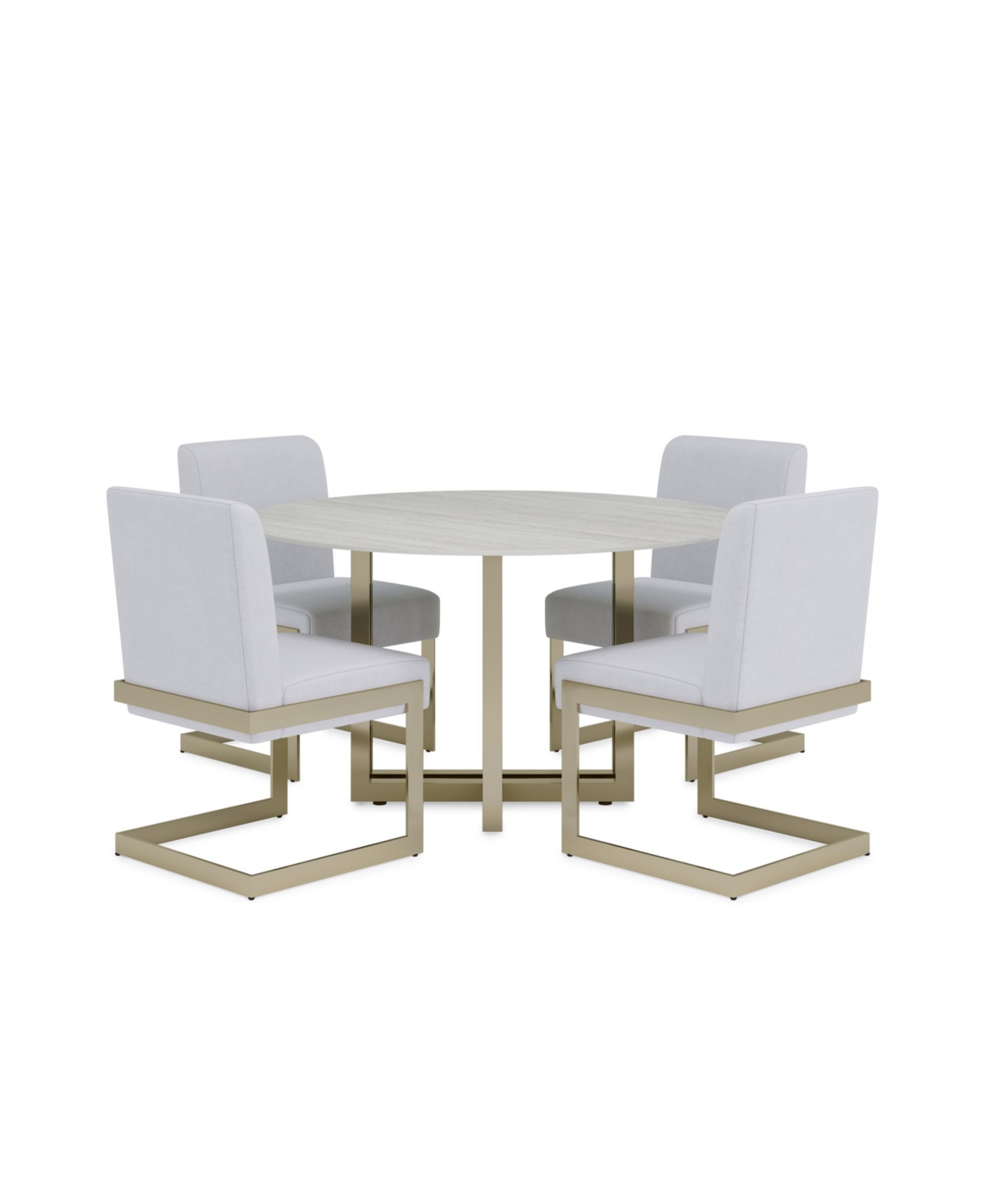 Click here for Emila 5 Pc. Dining Set (Round Table & 4 Chairs)  C... prices