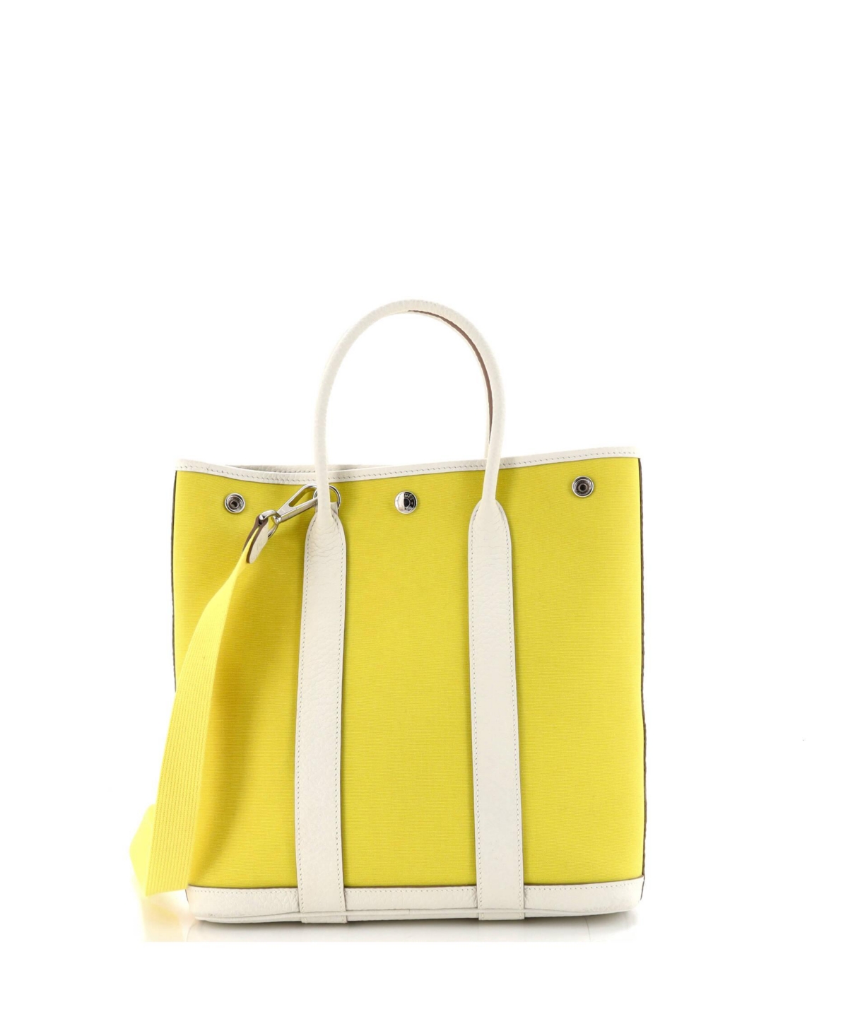 Click here for Pre-Owned HERMES 28 Garden File Tote Toile and Lea... prices