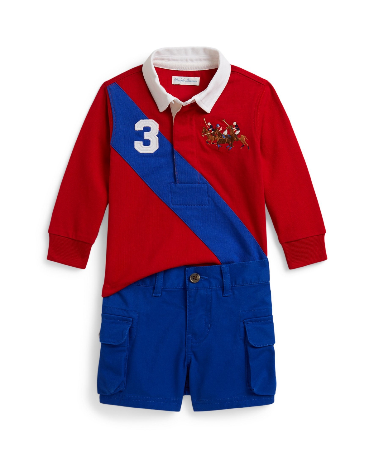 Click here for Polo Ralph Lauren Baby Boys Triple-Pony Rugby Shir... prices