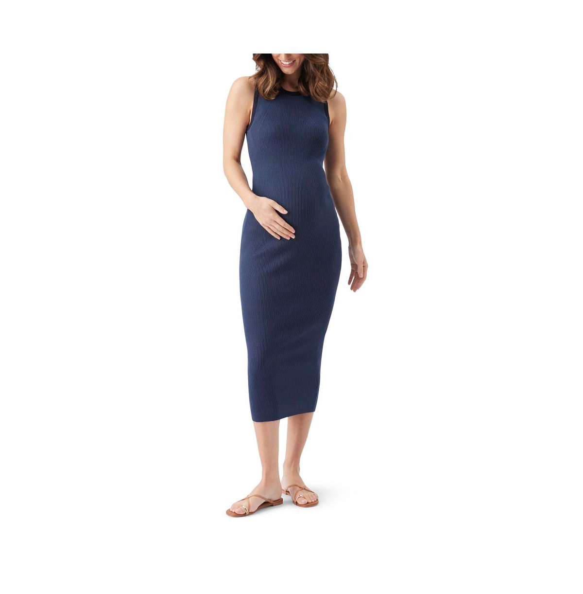 Click here for Ripe Maternity womens Noa Rib Knit Nursing Dress -... prices