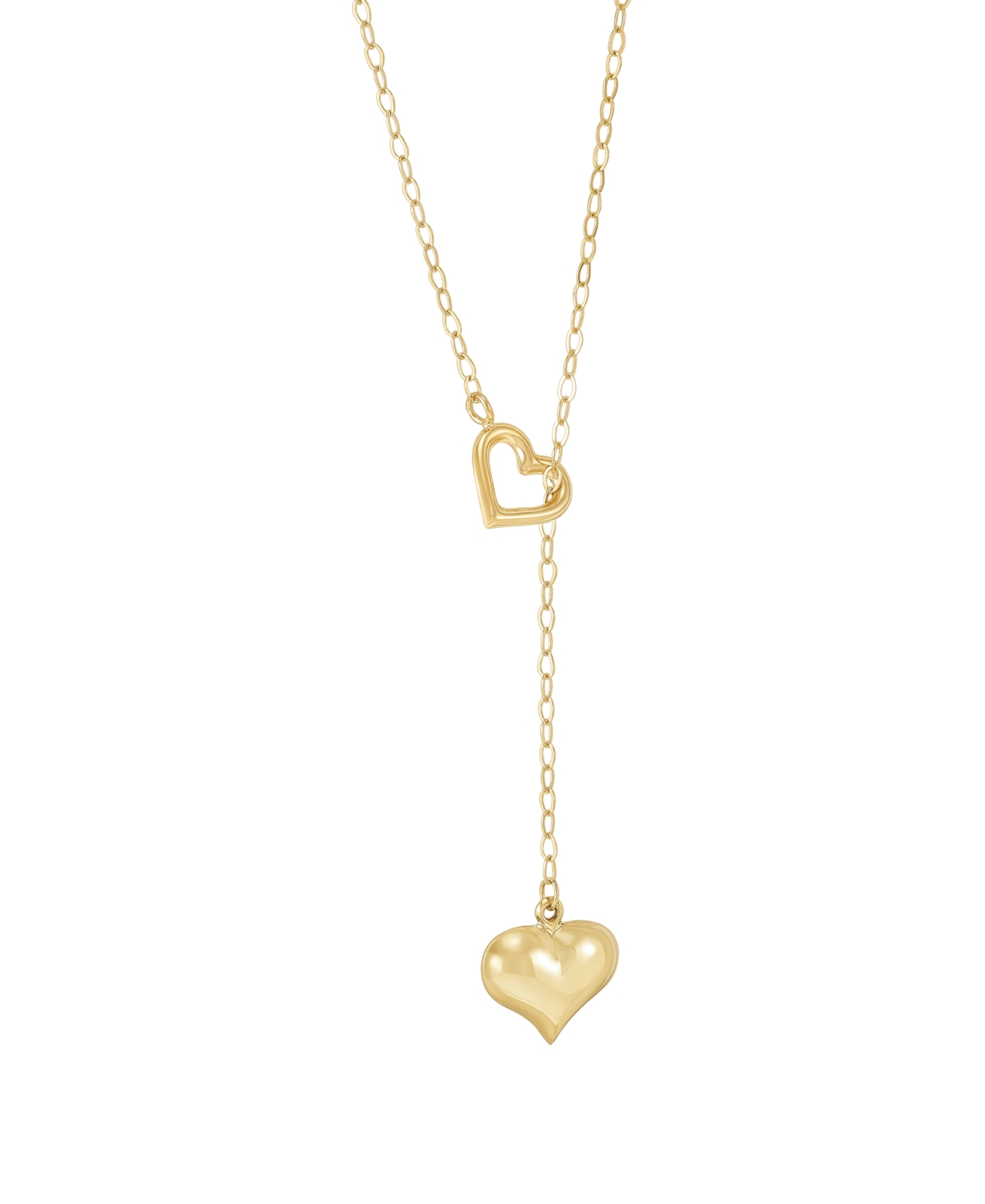 Click here for Macys Heart Pendant Necklace in 10k Yellow Gold -... prices