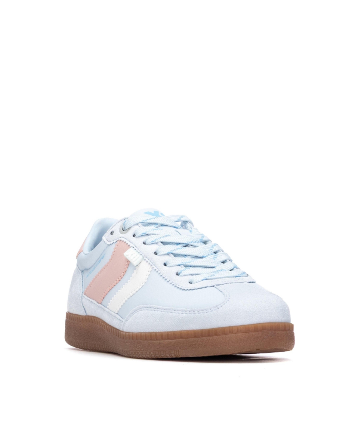 Click here for Xti Womens Casual Lace-Up Sneakers - Blue prices