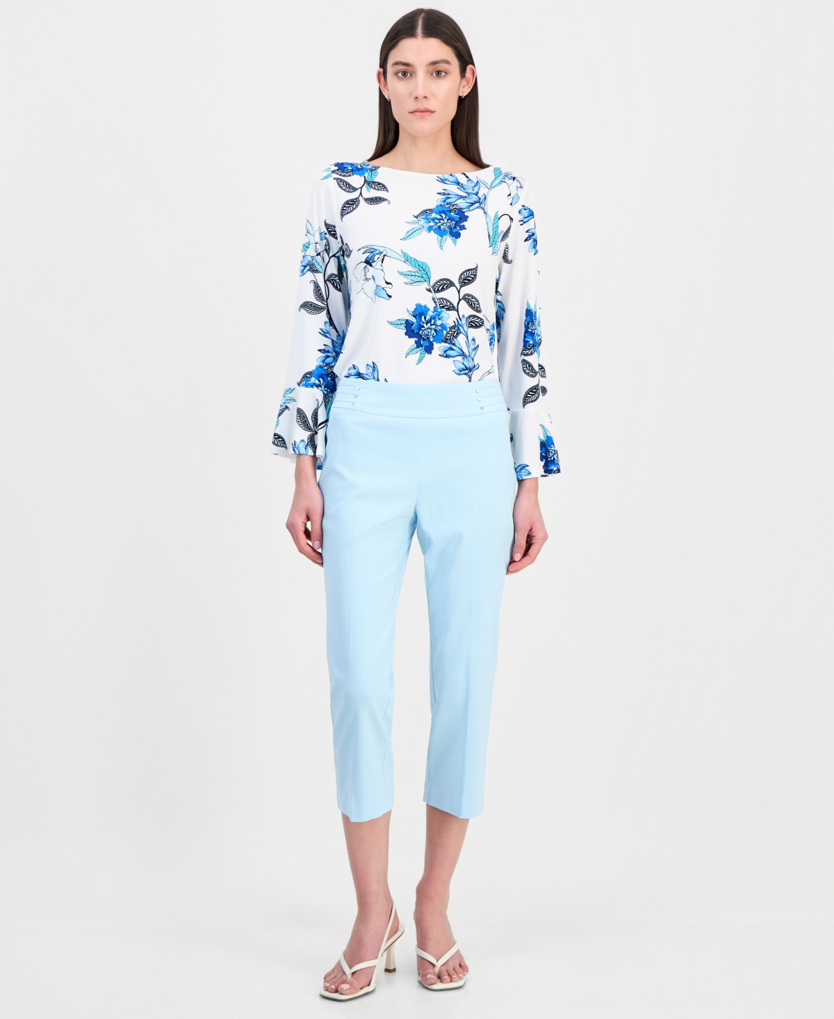 Click here for Jm Collection Womens Pull-On Capri Tummy-Control P... prices