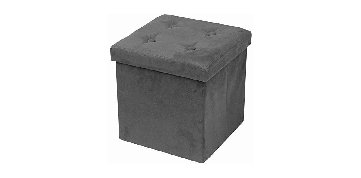 Click here for Sorbus Faux Suede Storage Ottoman Cube - Seat & De... prices