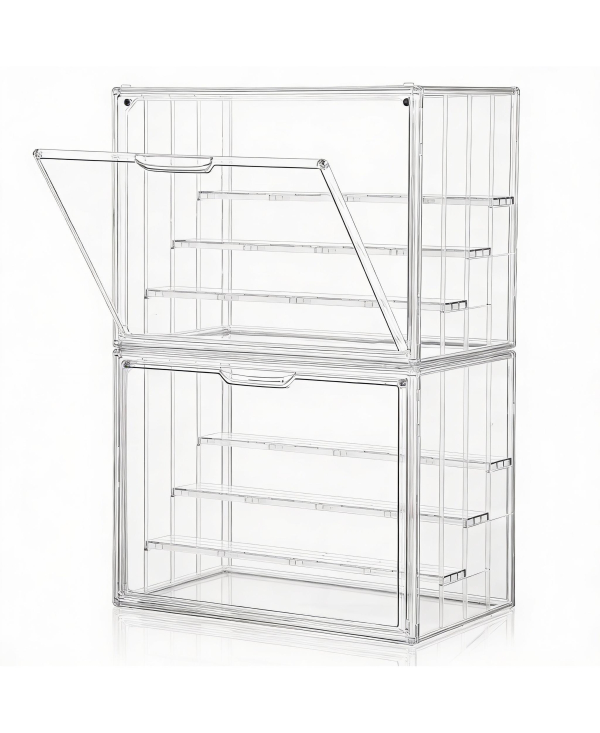 Click here for Yigii Clear Acrylic Display Case with 3 Adjustable... prices