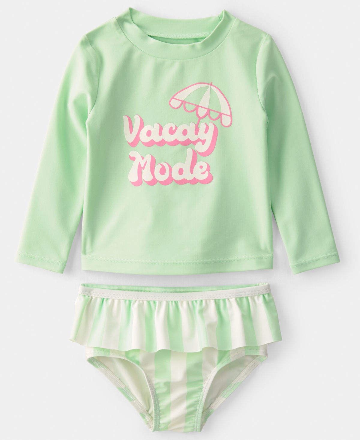 Click here for Carters Baby Girls Vacay Mode Rashguard Swimsuit... prices