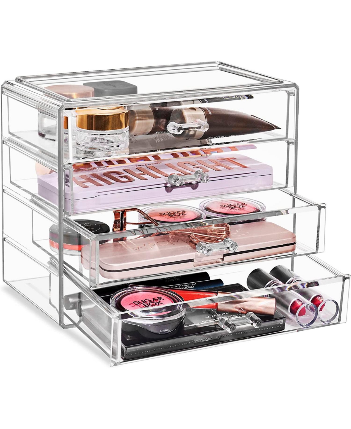 Click here for Sorbus 4 Drawer Clear Makeup Organizer and Storage... prices