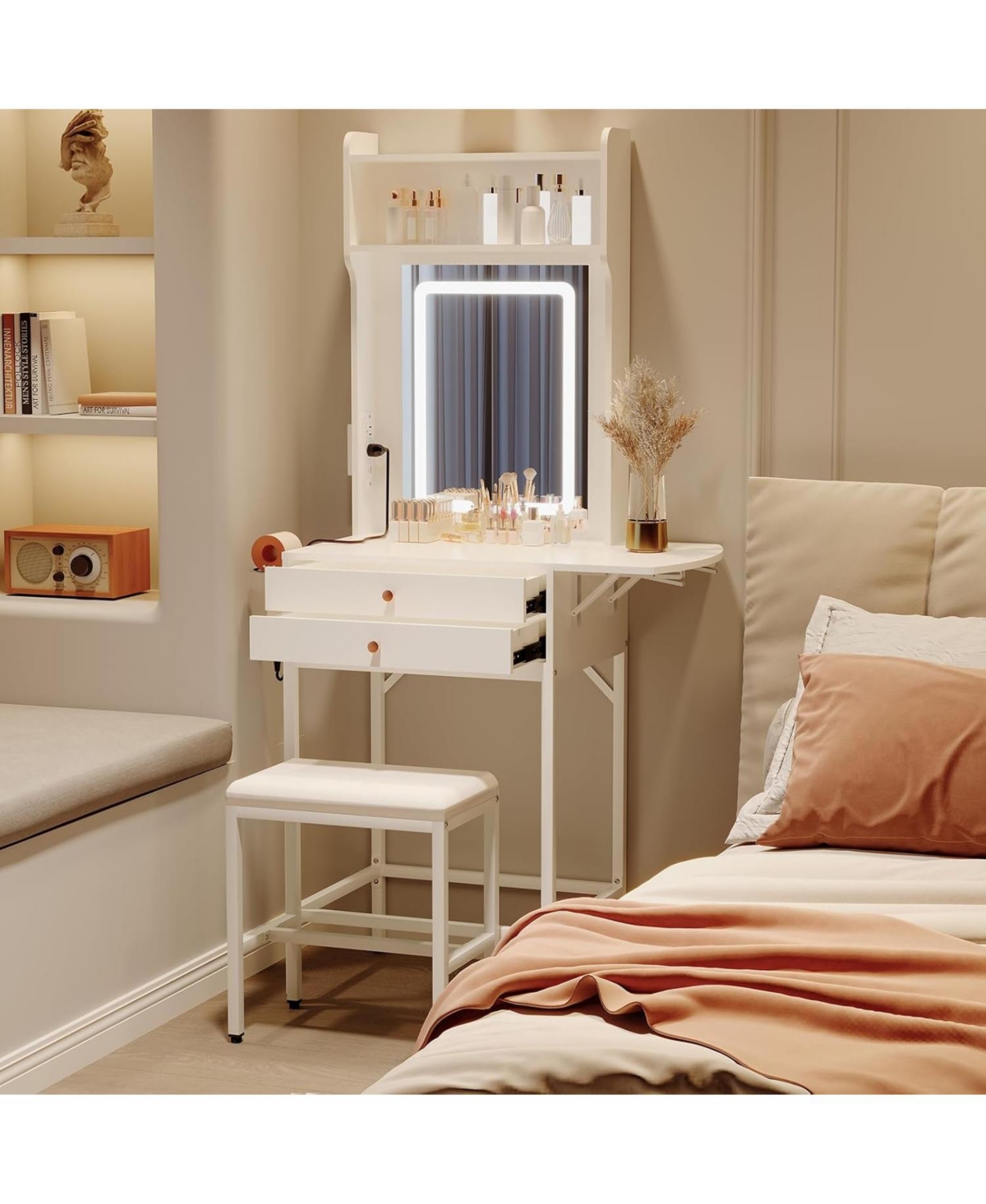 Click here for Gaomon Small Makeup Vanity Desk Set Mirror - Mini... prices