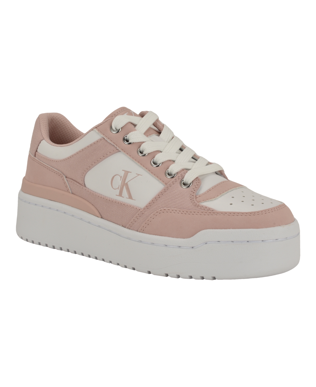 Click here for Calvin Klein Womens Alondra Casual Lace-Up Sneaker... prices