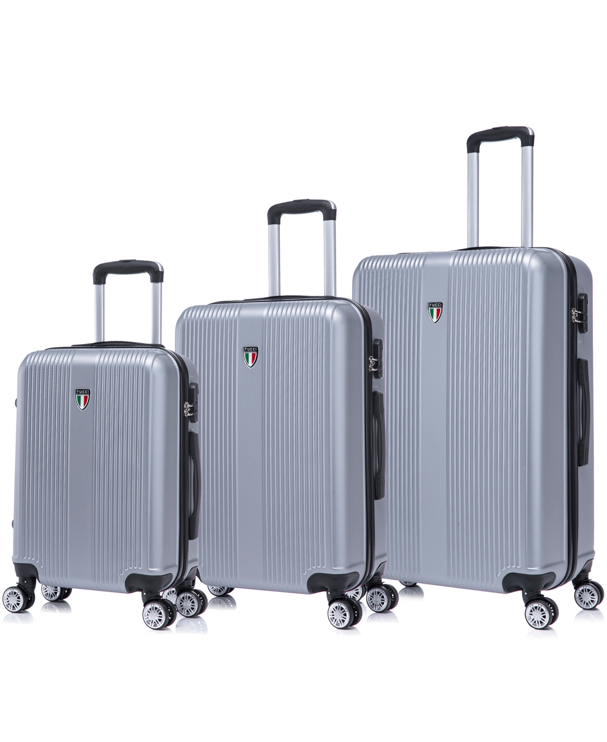 Click here for Tucci Italy Lustria 3-Pc. Hardside Luggage Set - S... prices