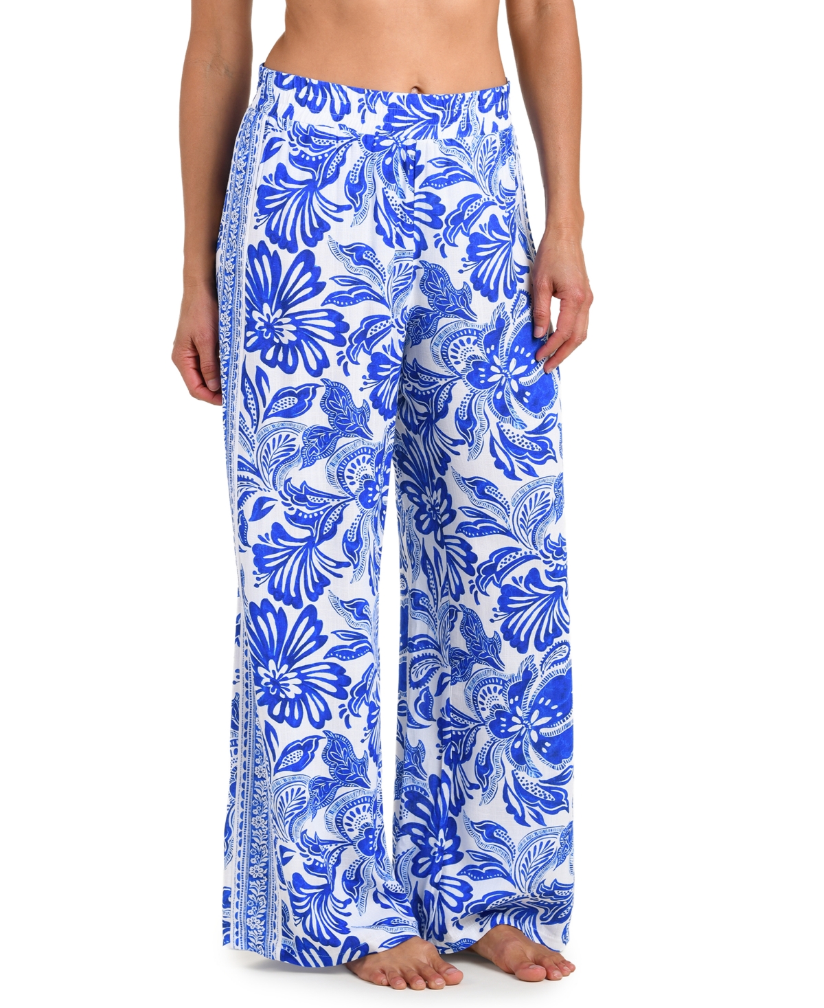 Click here for La Blanca Womens Botanical Brocade Wide Leg Cover-... prices