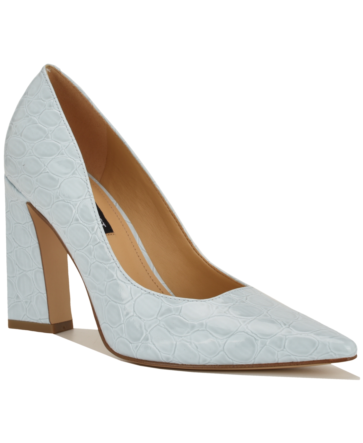 Click here for Nine West Womens Tamant Tapered Block Heel Pumps -... prices