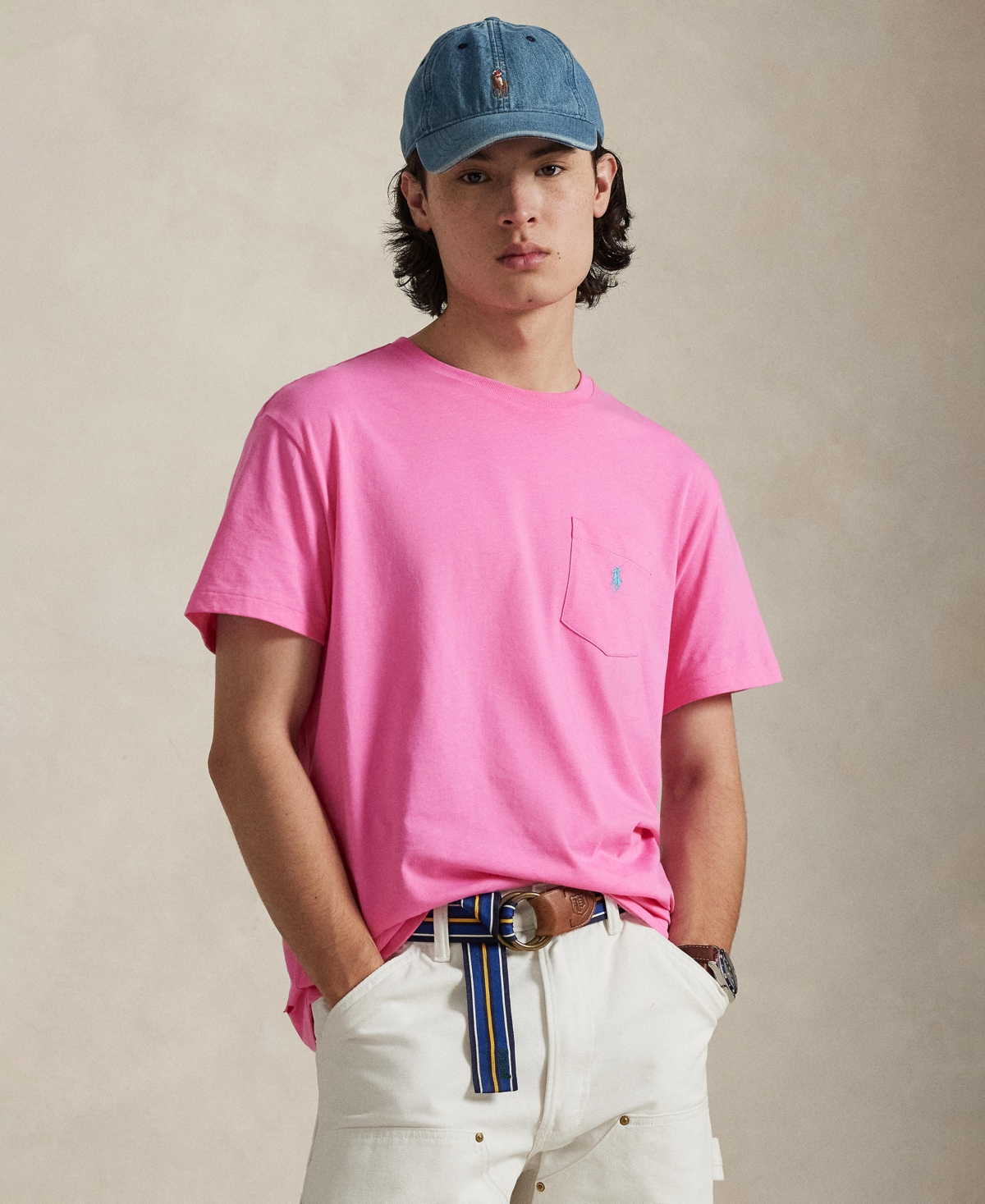 Click here for Polo Ralph Lauren Mens Classic-Fit Jersey Pocket T... prices