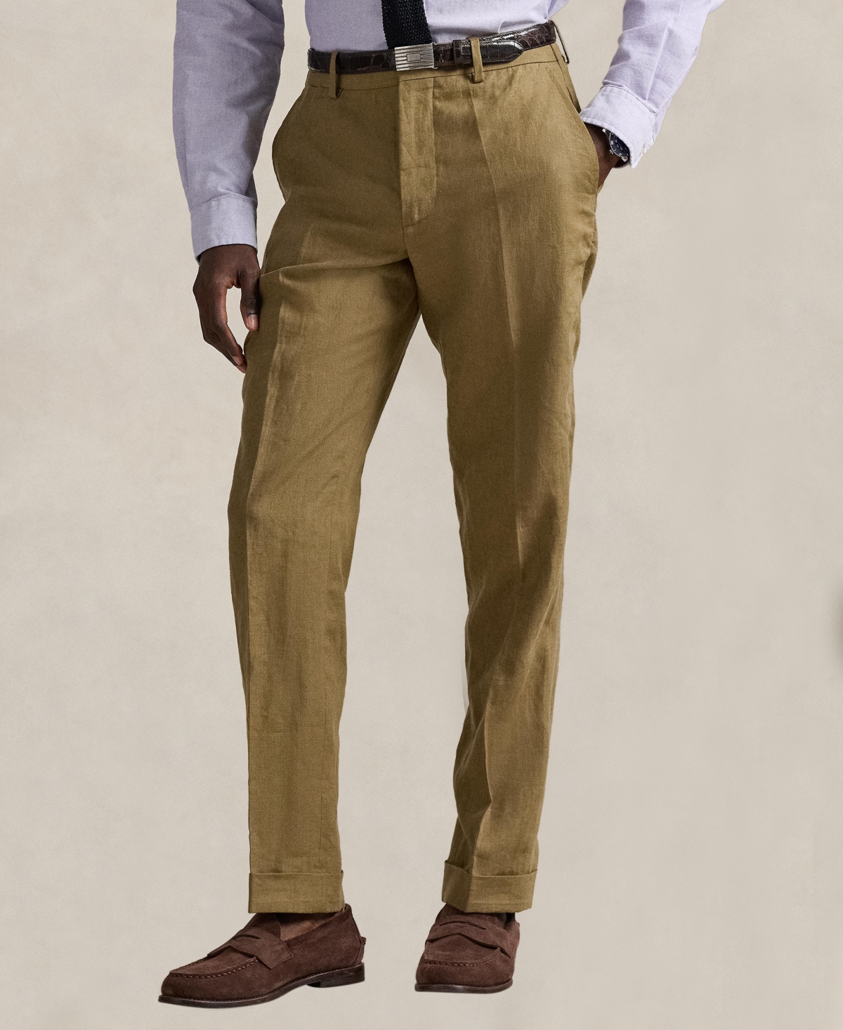 Click here for Polo Ralph Lauren Mens Linen Suit Trousers - Light... prices