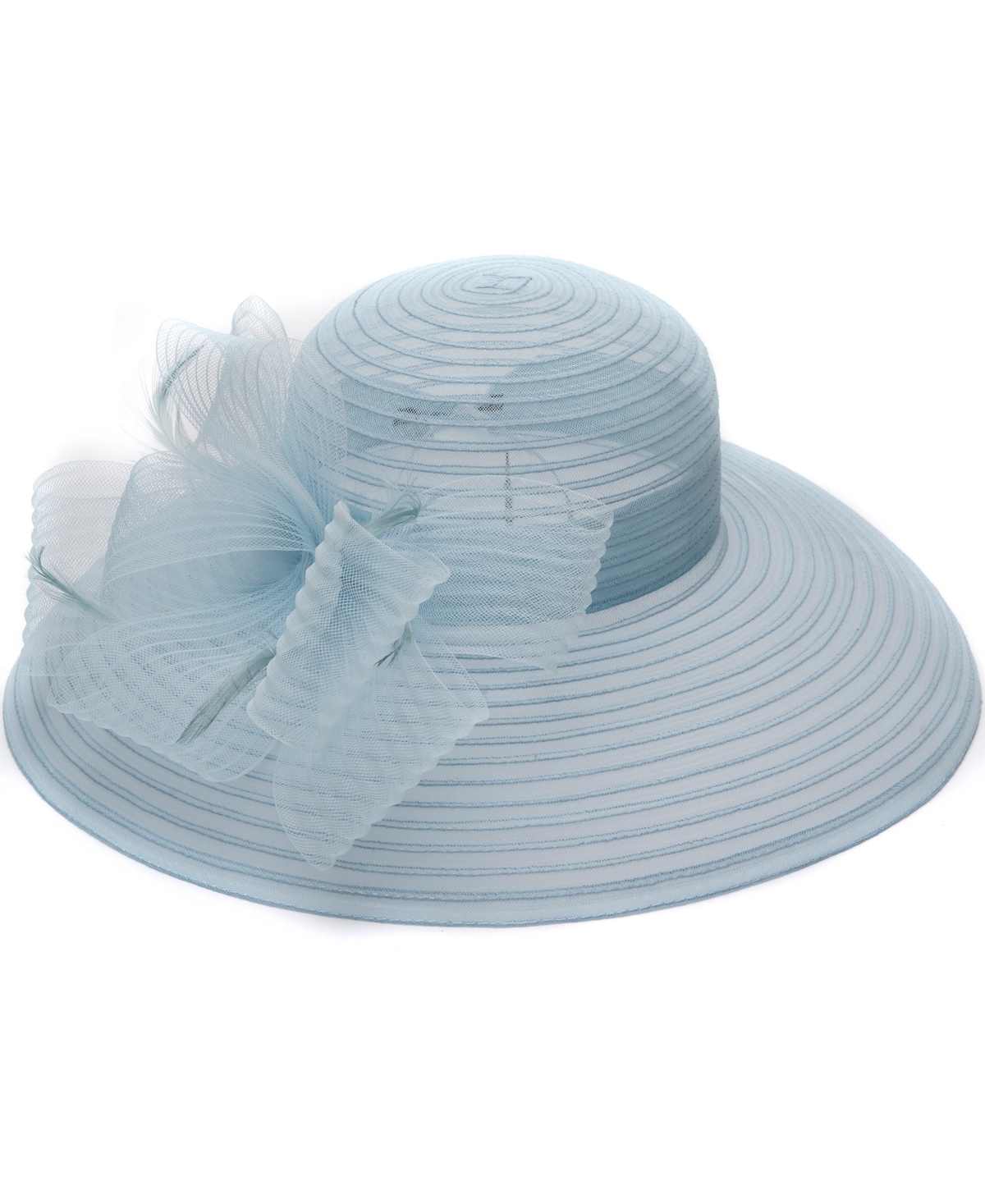 Click here for August Hats Crinoline Down Brim Hat - Pale Blue prices