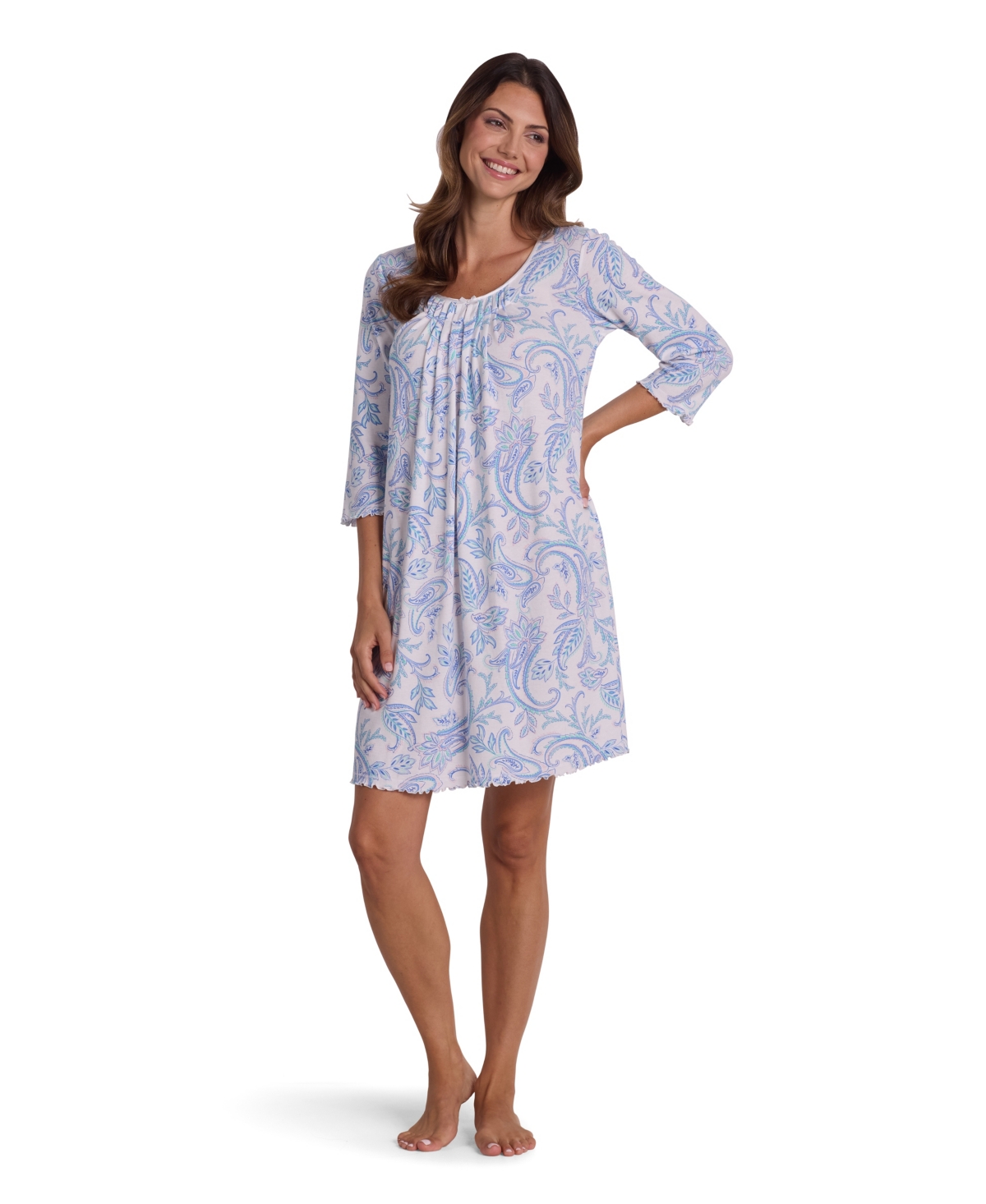 Click here for Miss Elaine Womens Long-Sleeve Printed Sleepwear N... prices