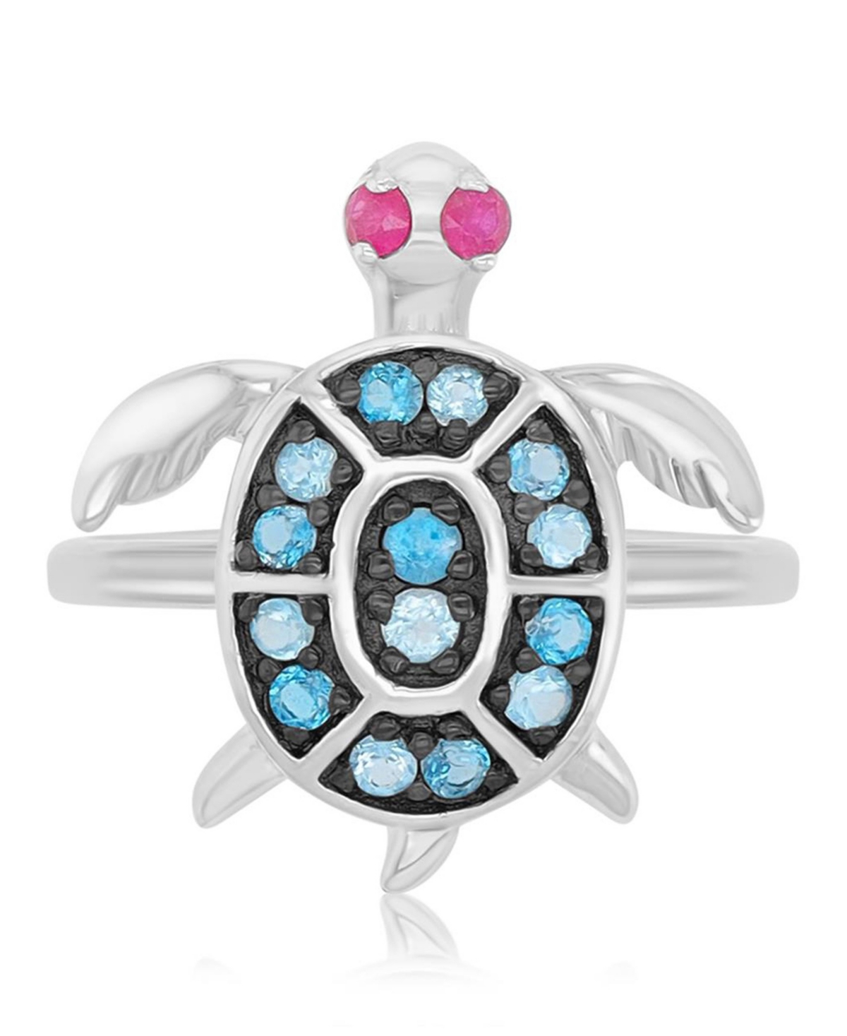 Click here for Macys London Blue Topaz (0.58 ct. t.w.) & Ruby (0.... prices