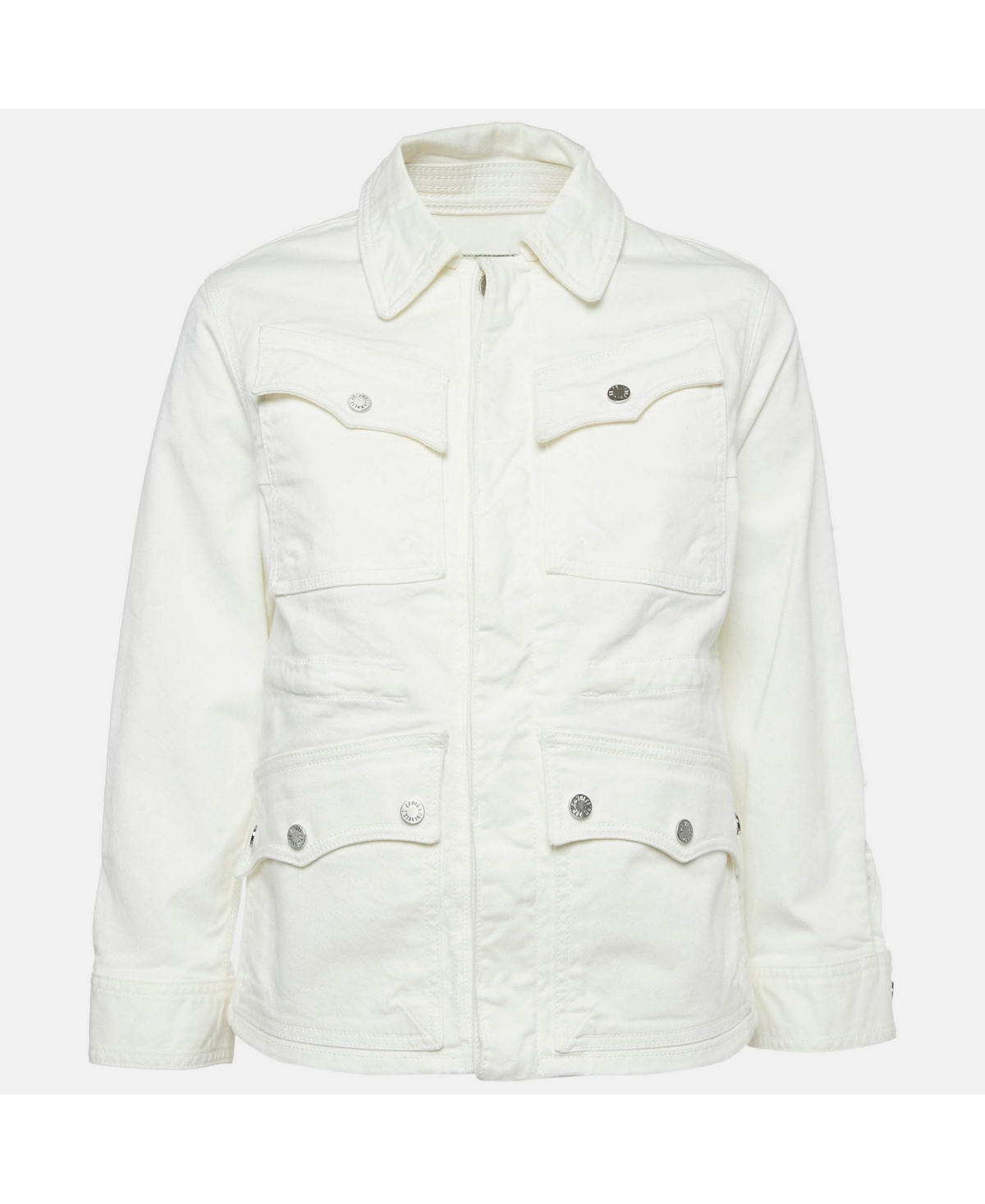 Click here for Pre-Owned Zadig & Voltaire Womens White Denim Butt... prices