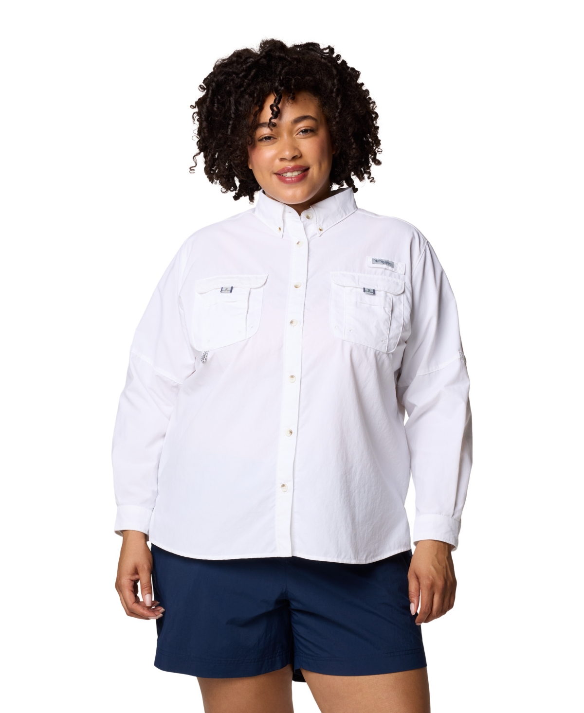 Click here for Columbia Pfg Plus Size Long-Sleeve Outdoor Shirt -... prices