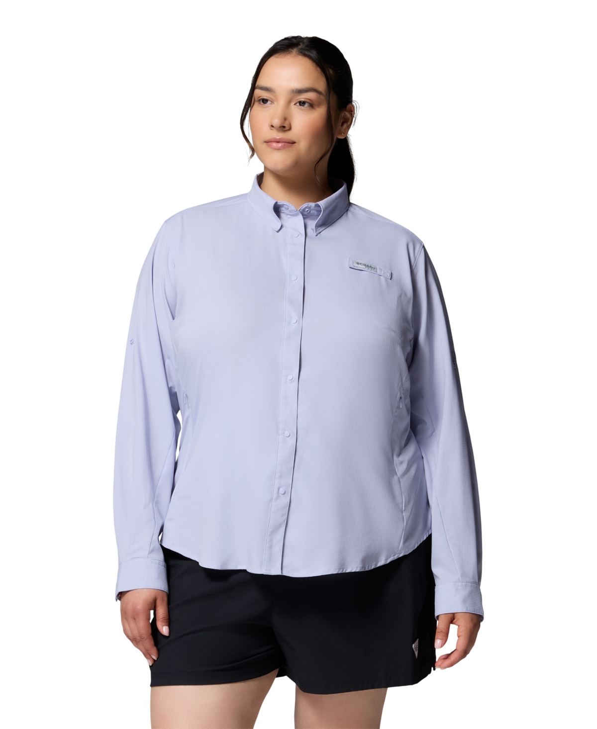 Click here for Columbia Plus Size Tamiami Long Sleeve Shirt - Twi... prices