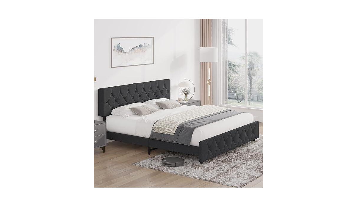 Click here for gaomon Bed Frame Queen Size Upholstered Platform B... prices