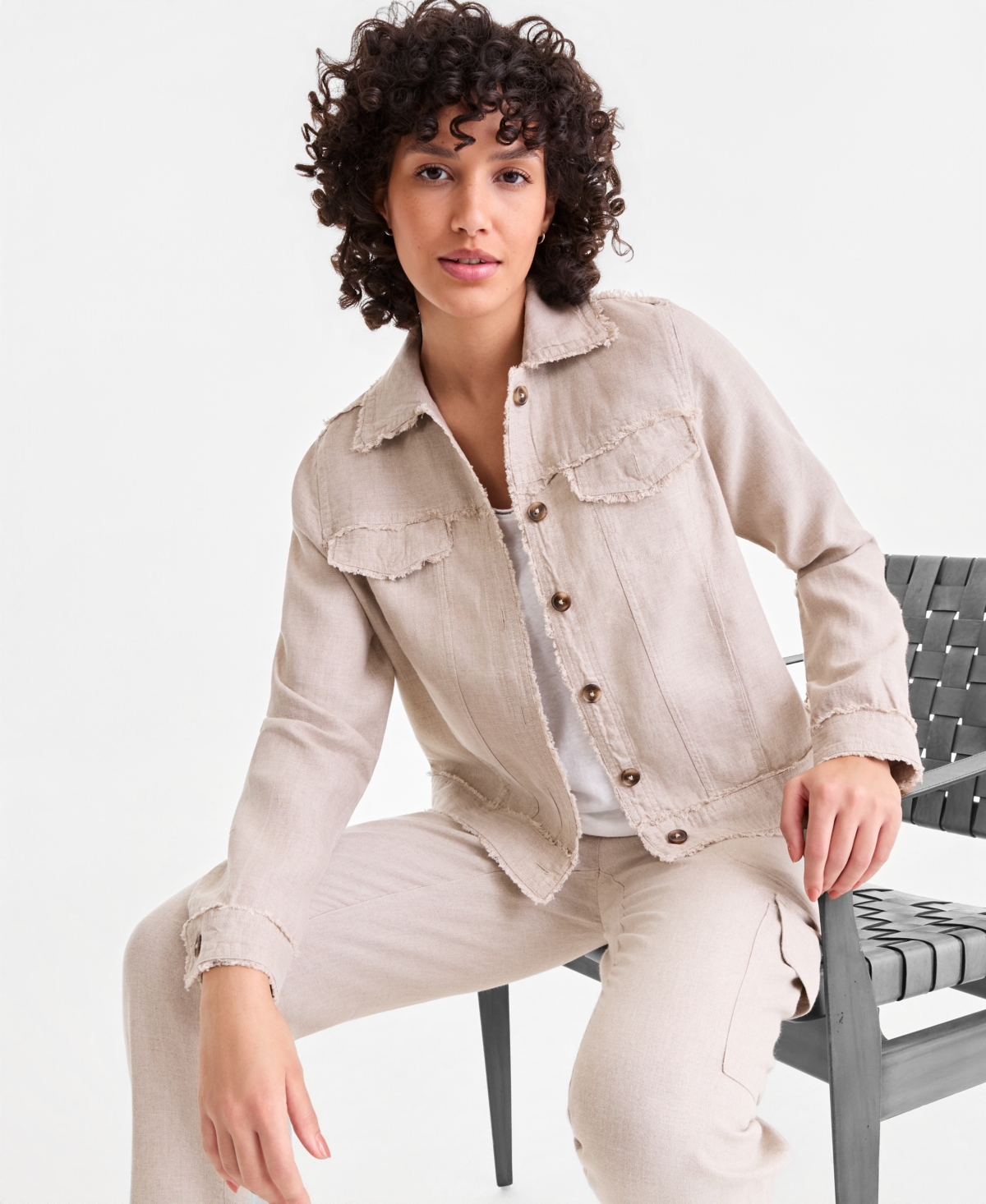 Click here for Charter Club Womens 100 Linen Jacket  Created for... prices