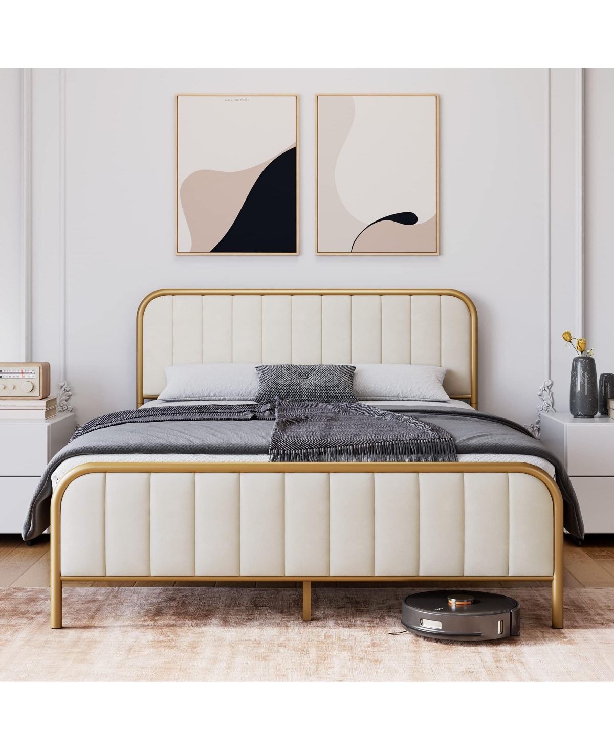 Click here for Gaomon Queen Size Platform Bed Frame  Wood Slat Su... prices