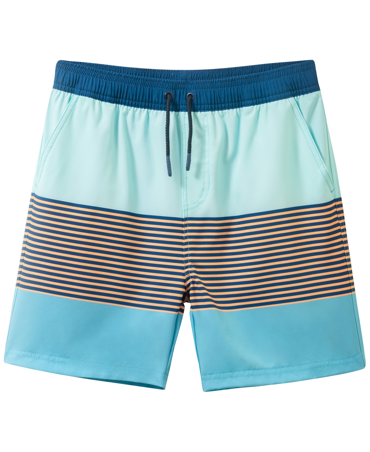 Click here for Andy & Evan Boys 8-18 Striped Swim Trunks - Aqua S... prices