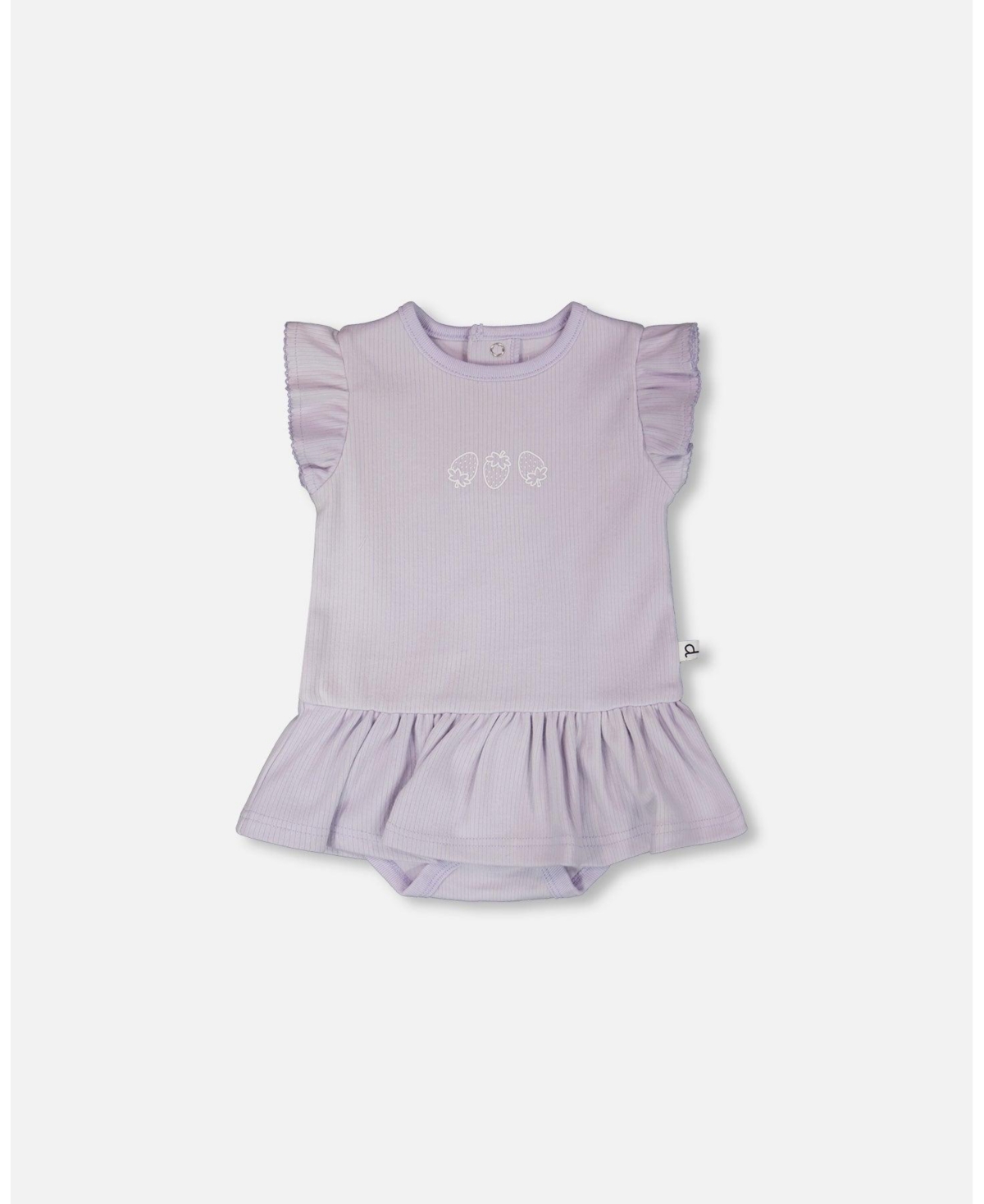 Click here for Deux par Deux Baby Girl Cotton Rib Jersey Romper w... prices
