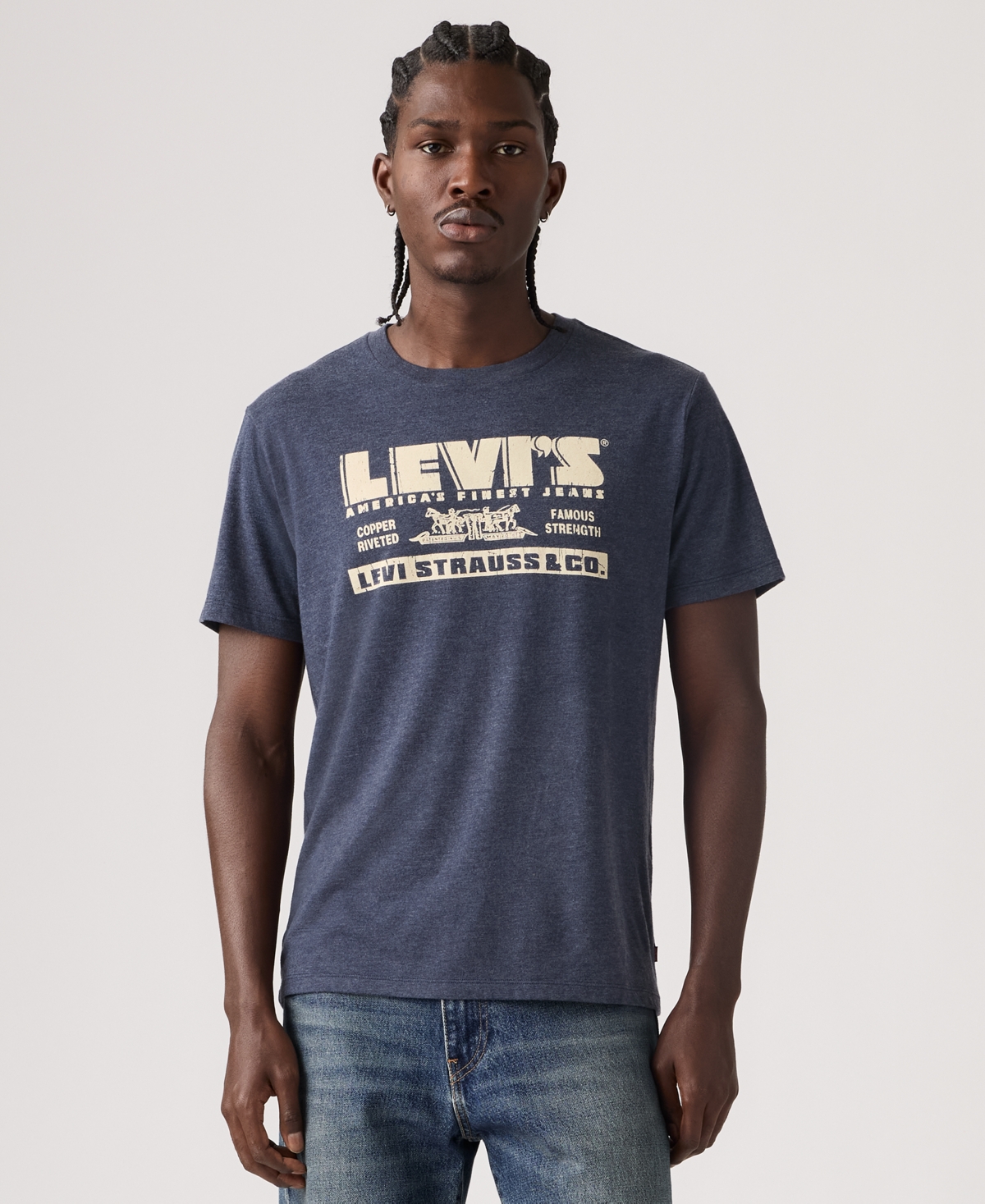 Click here for Levis Mens Graphic Logo Detail Crewneck T-Shirt -... prices